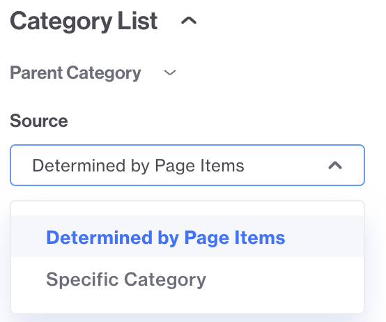 Category List Flex Component – Miva